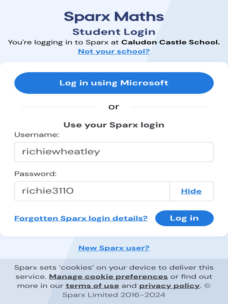 Sparx Maths Student Login | PDF