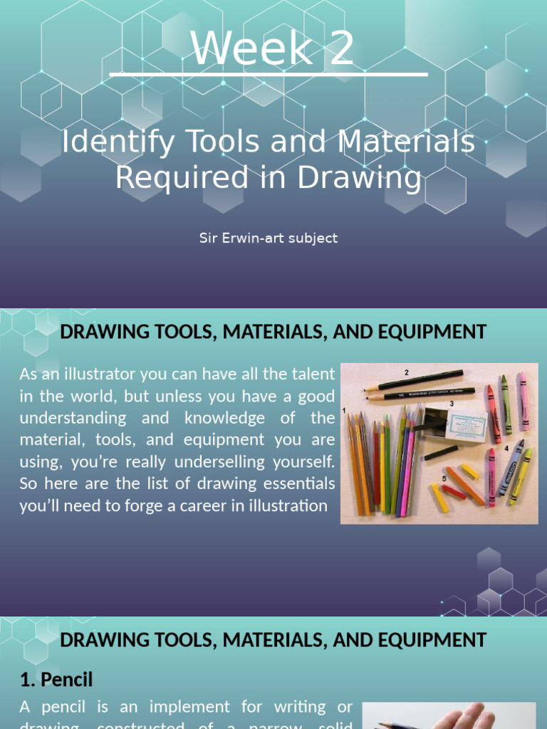 tle10-q1-week2-220919042242-a8e815b0 | PDF | Pencil | Drawing