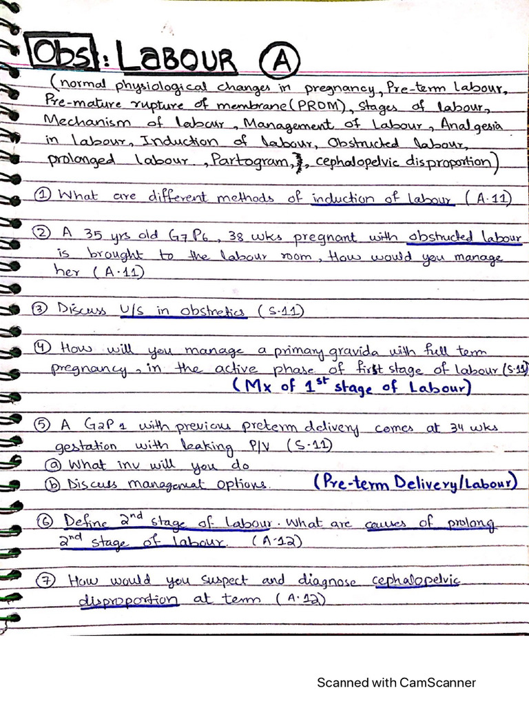 obs hand written | PDF