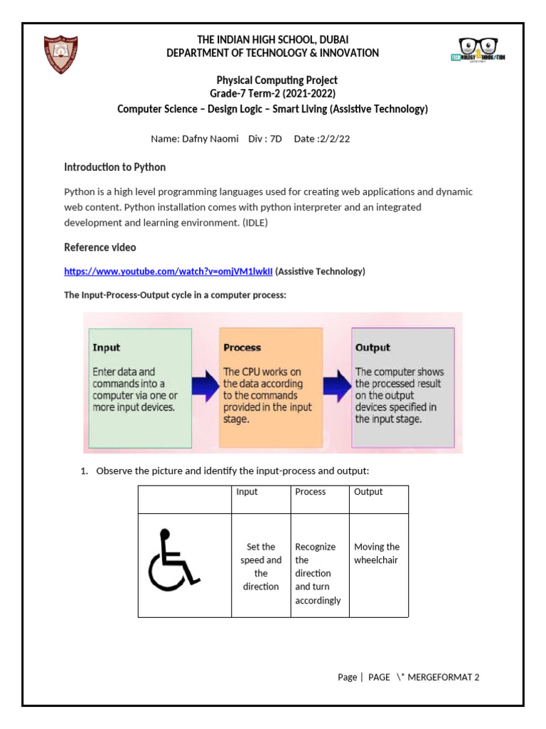 5 Grade-7 Computer Science Design Logic | PDF | Python (Programming ...