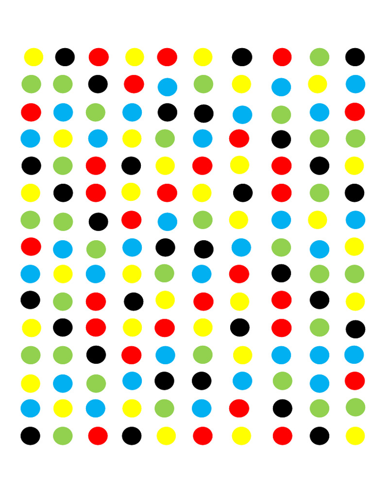 Color Cancellation Test Sheet | PDF
