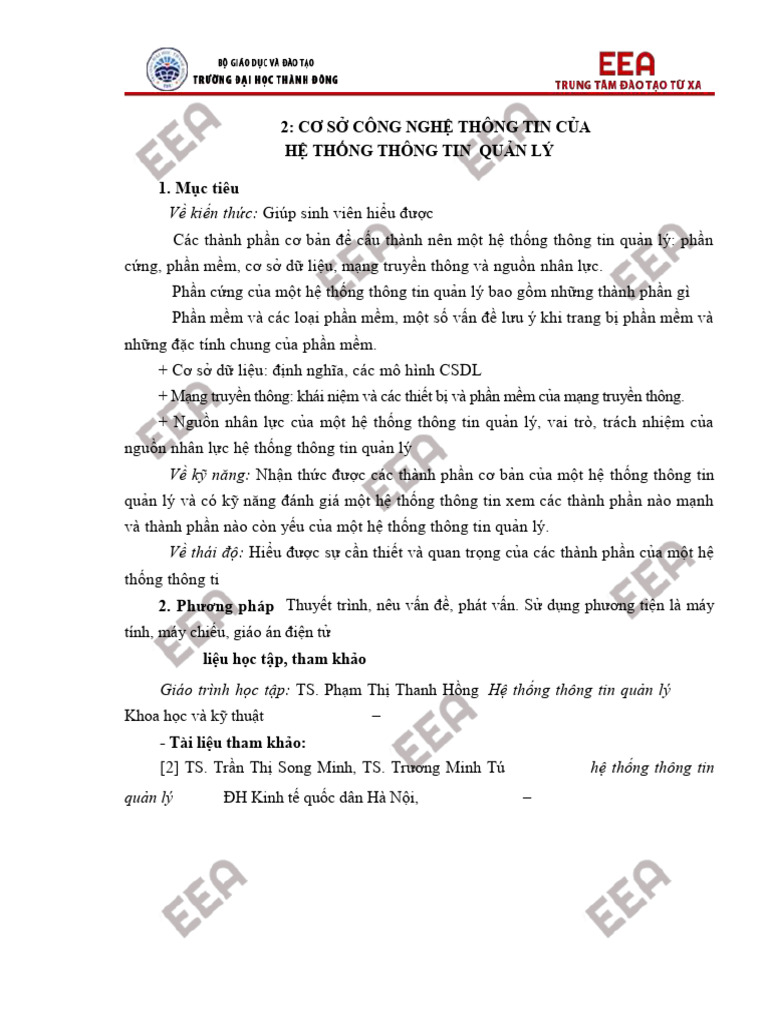 Bai2 He Thong Thongtin QL | PDF
