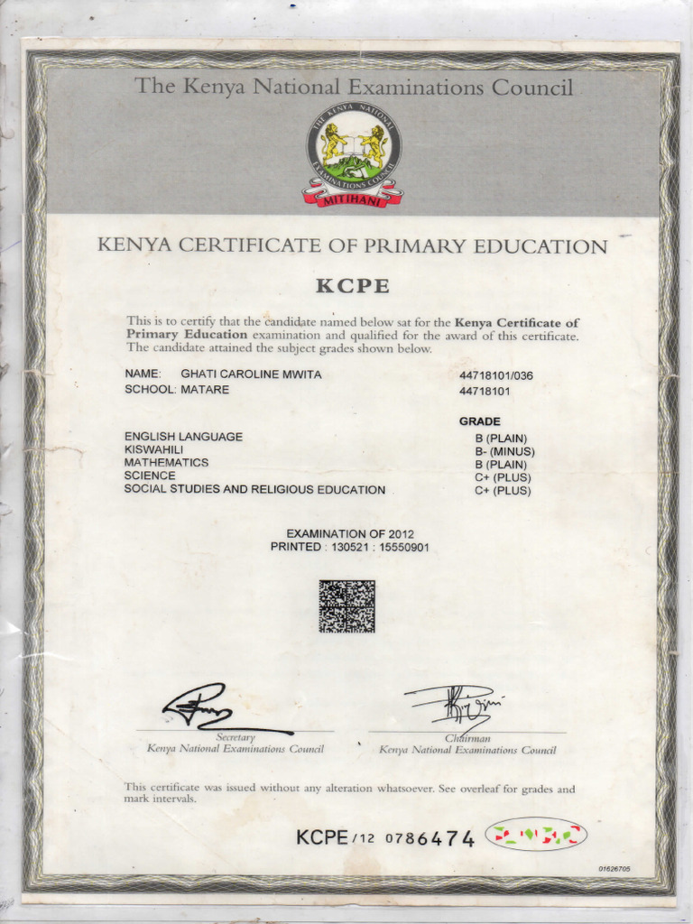 KCPE | PDF