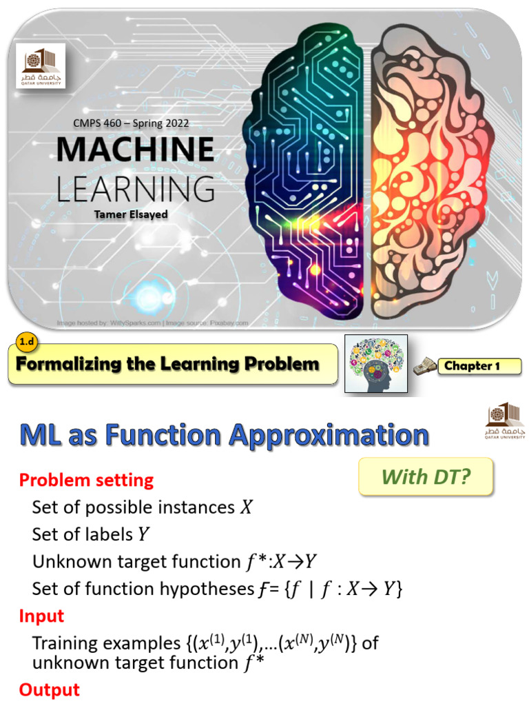Formalizing Machine Learning Problems | PDF | Machine Learning | Hypothesis