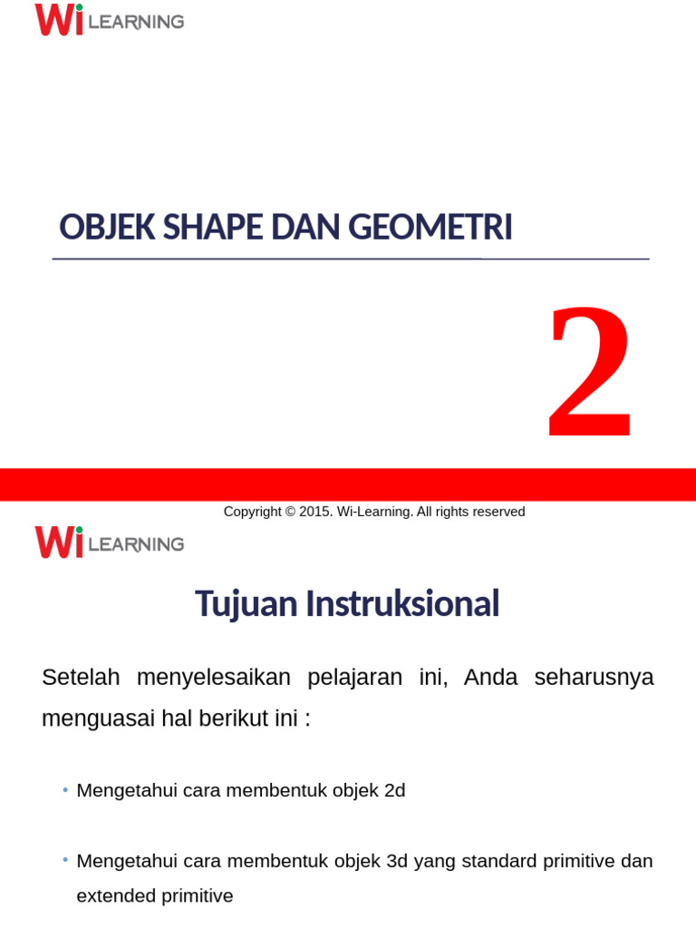 Bab 02 - Object Shape Dan Geomtri | PDF
