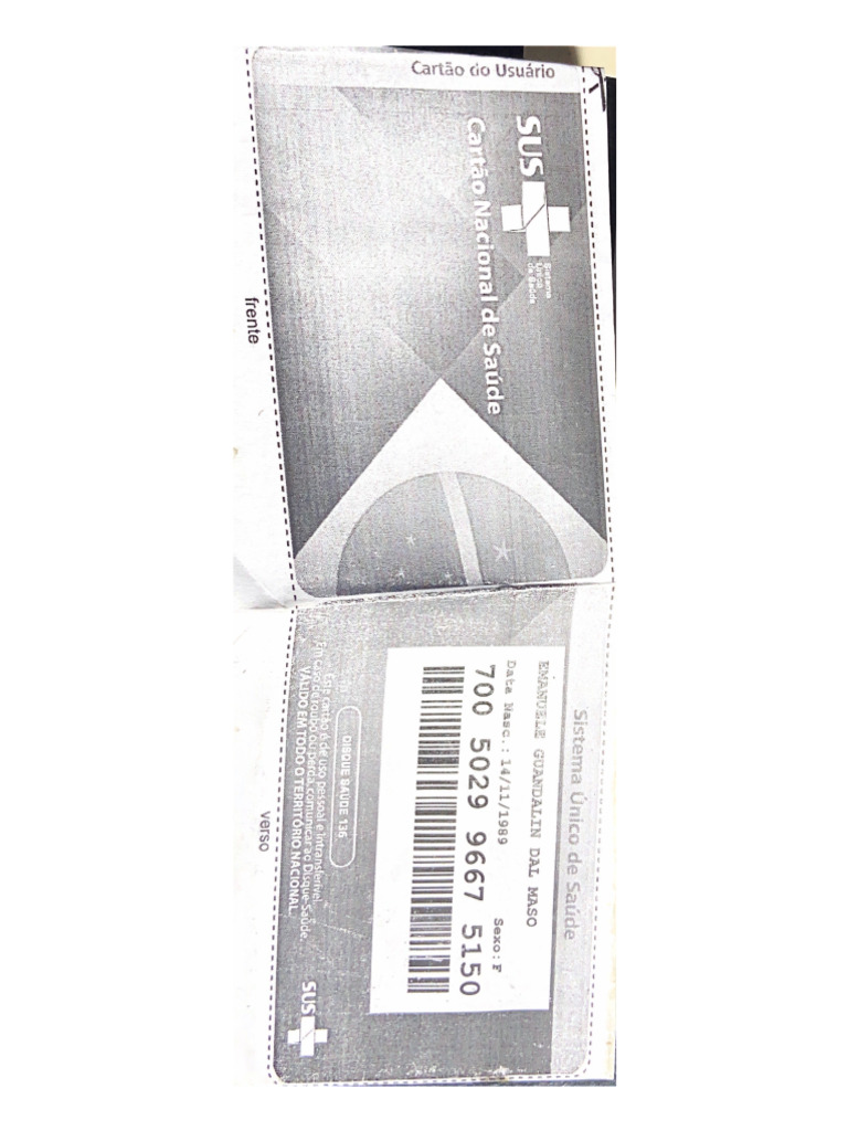 Cartao Sus | PDF