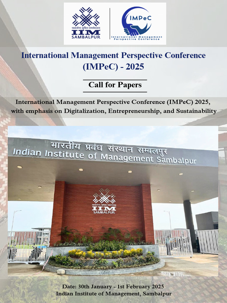 IMPeC 2025: Call for Papers on Digitalization | PDF | Entrepreneurship ...