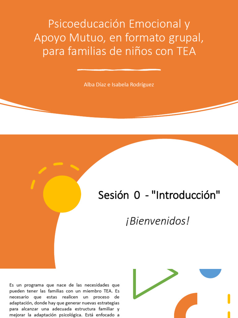 Taller para Padres - Hijo TEA | PDF | Espectro autista | Dolor