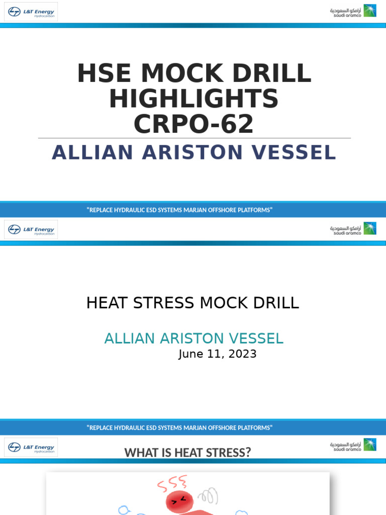 HEAT STRESS DRILL June 11, 2023 | PDF