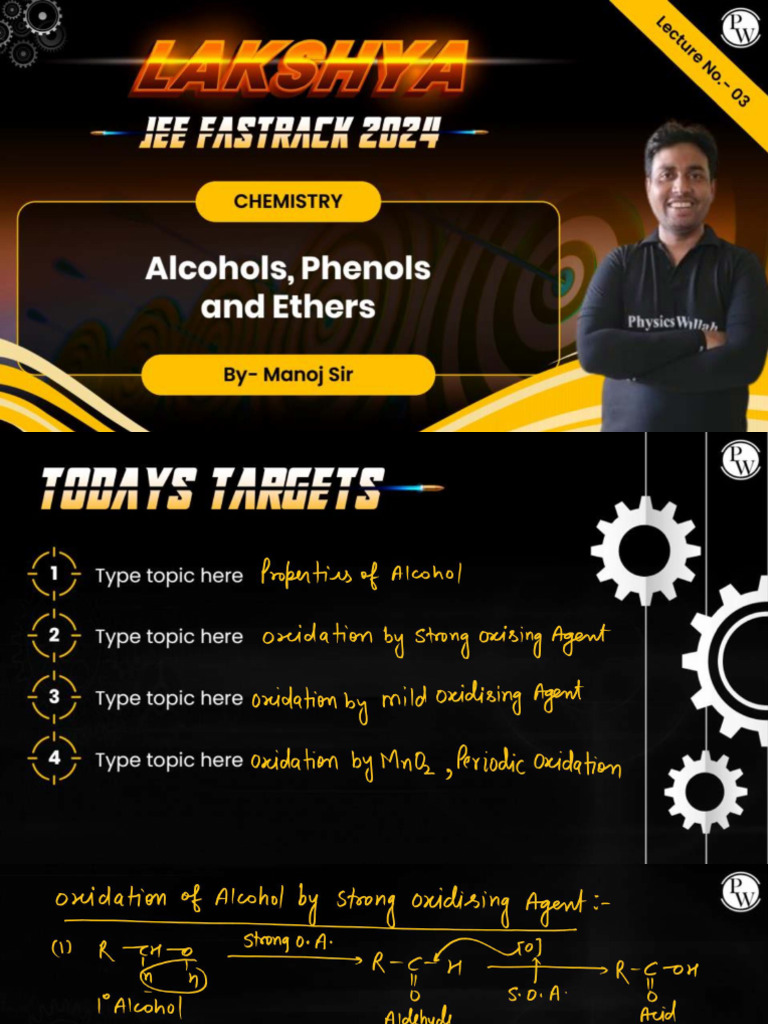 Alcohols, Phenol and Ethers 03_Class Notes | PDF