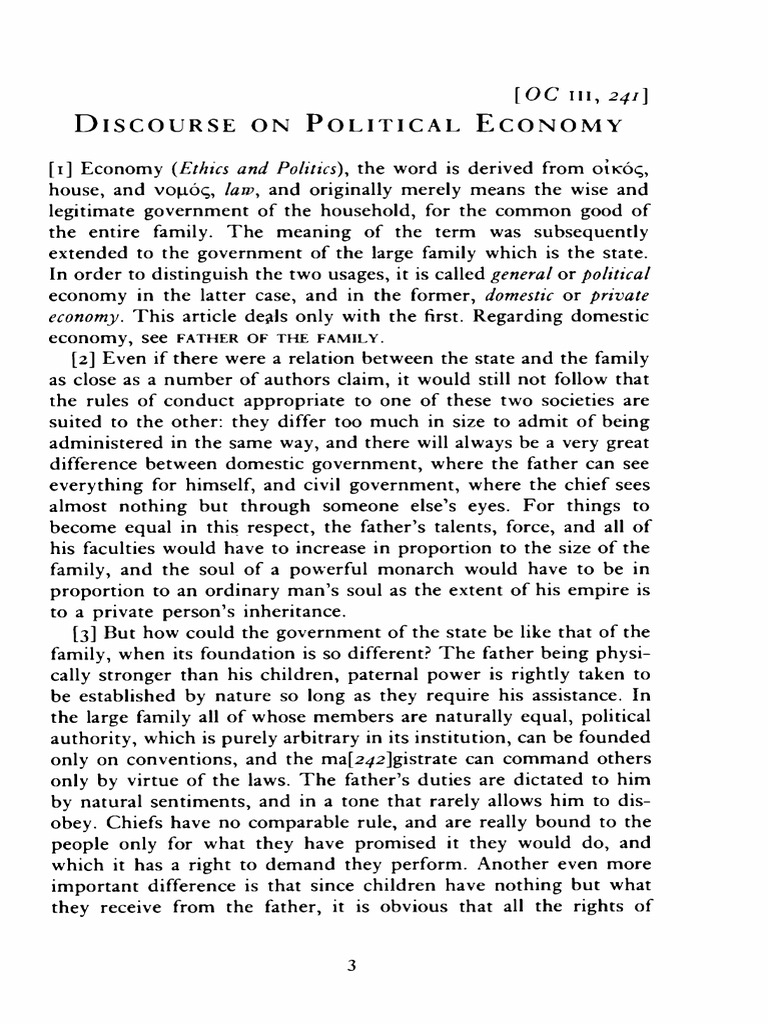 Rousseau 'Discourse On Political Economy' | PDF | Justice | Crime ...