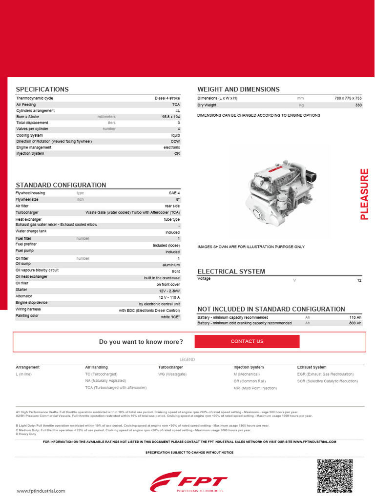 Pleasure S30 230 E 169 KW | PDF | Diesel Engine | Engines