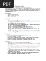 Wild Robot Chapter Summaries & Questions | PDF | Reading Comprehension ...