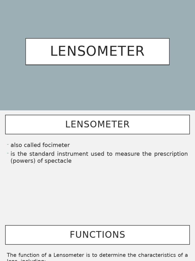 Len So Meter | PDF | Lenses | Optics