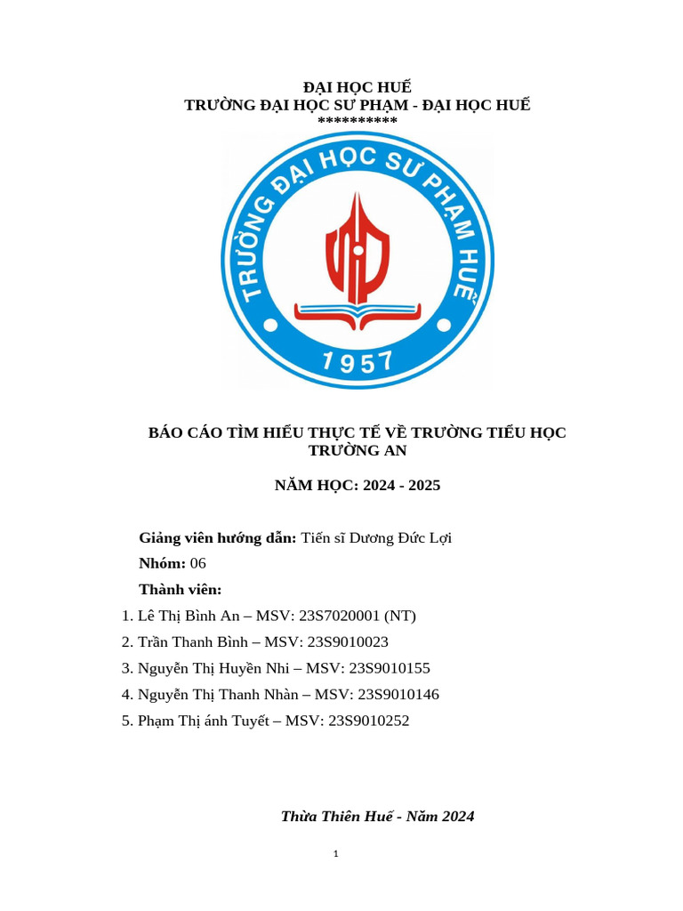 Bản Word Báo Cáo Khảo Sát RLNVSP | PDF
