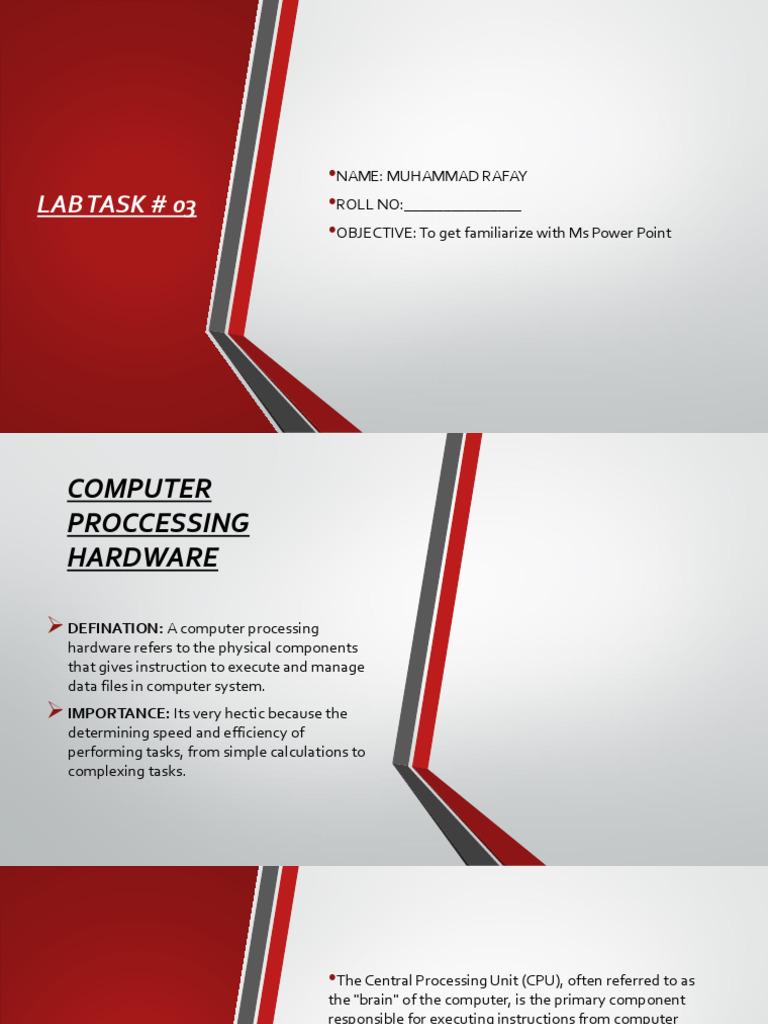 Presentation 1 | PDF | Graphics Processing Unit | Computer Data Storage