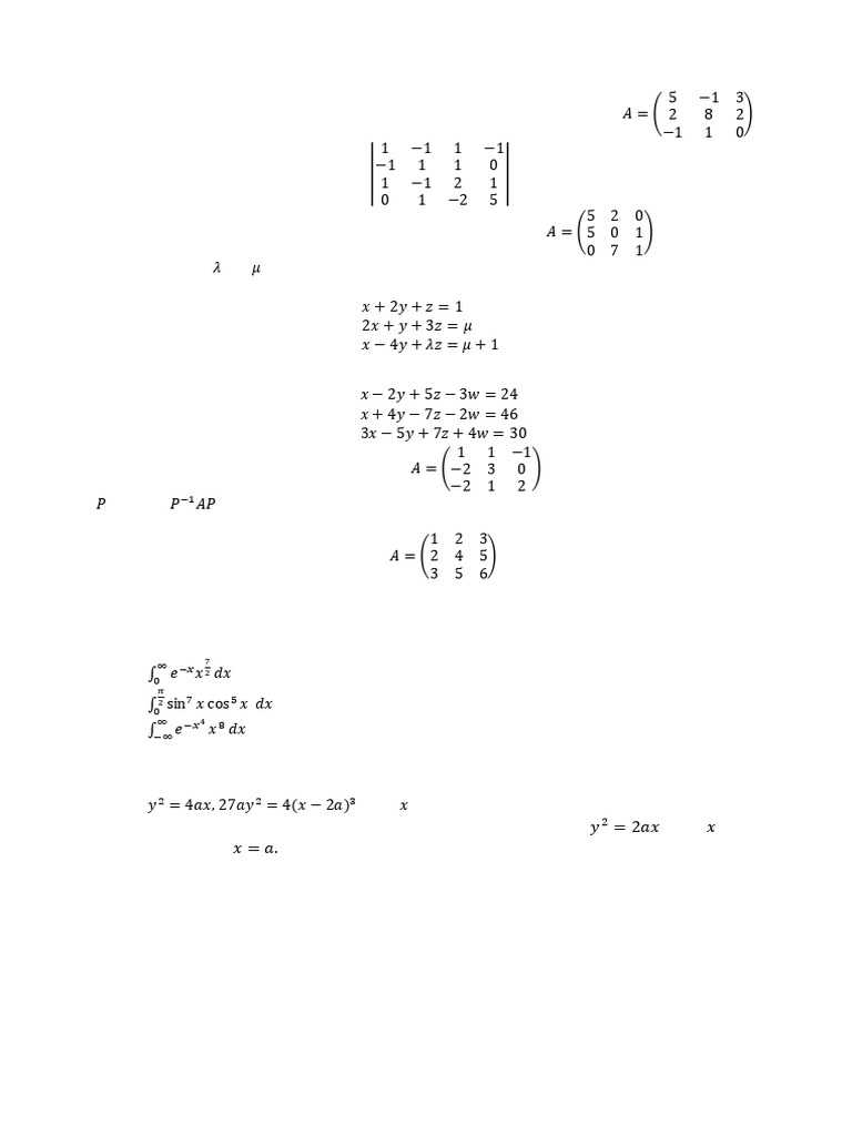 Assignment | PDF | Matrix (Mathematics) | Eigenvalues And Eigenvectors Assignment | PDF | Matrix (Mathematics) | Eigenvalues And Eigenvectors