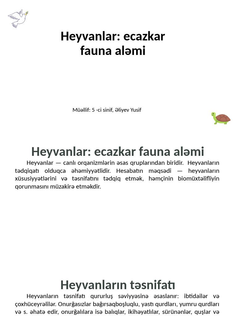 Heyvanlar - Ecazkar Fauna Aləmi (1) - 0 - 1734536503 | PDF