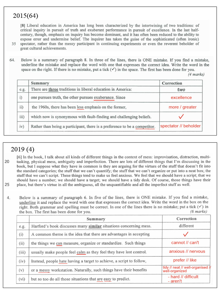 Drill 6-Correction - T | PDF