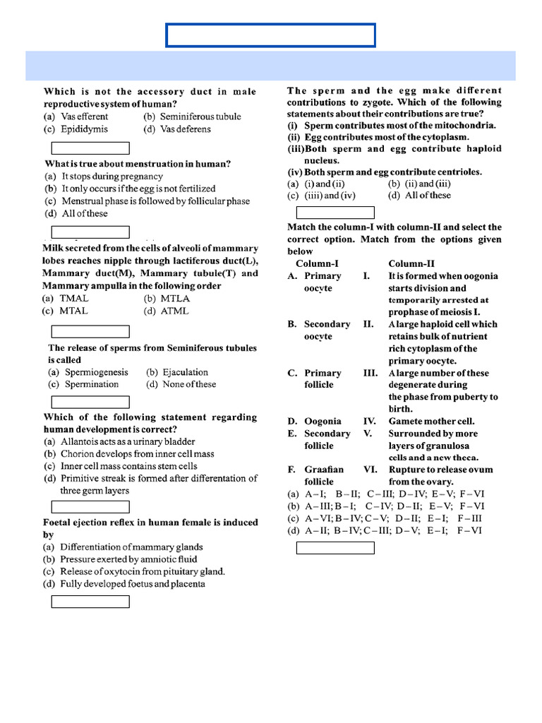 Pariksit Incorporations: Biology, STD: 12 Date: 02-Jan-2025 Topic-Human ...