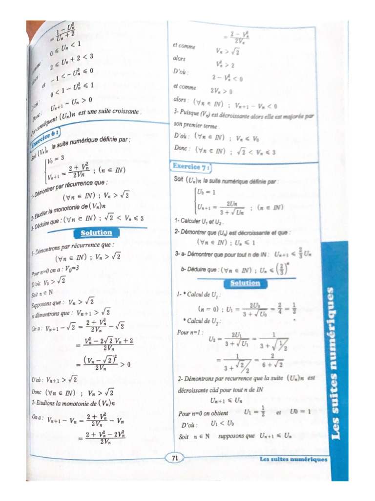 2bac Suites Exercices | PDF