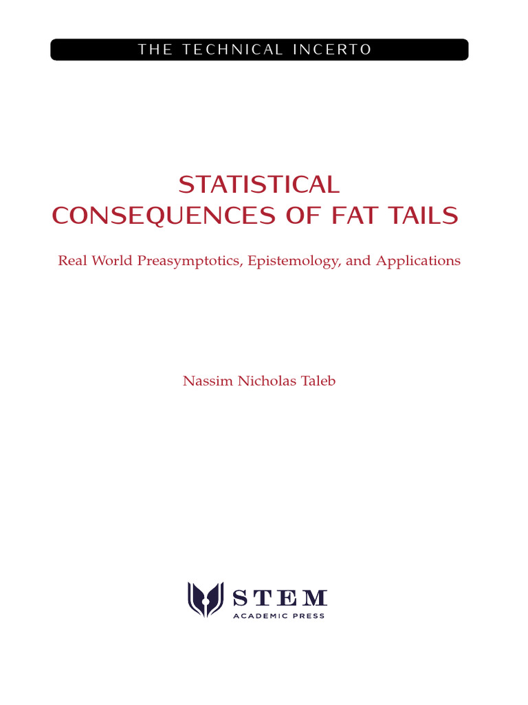 Statistical Consequences of Fat Tails Te | PDF | Normal Distribution | Variance