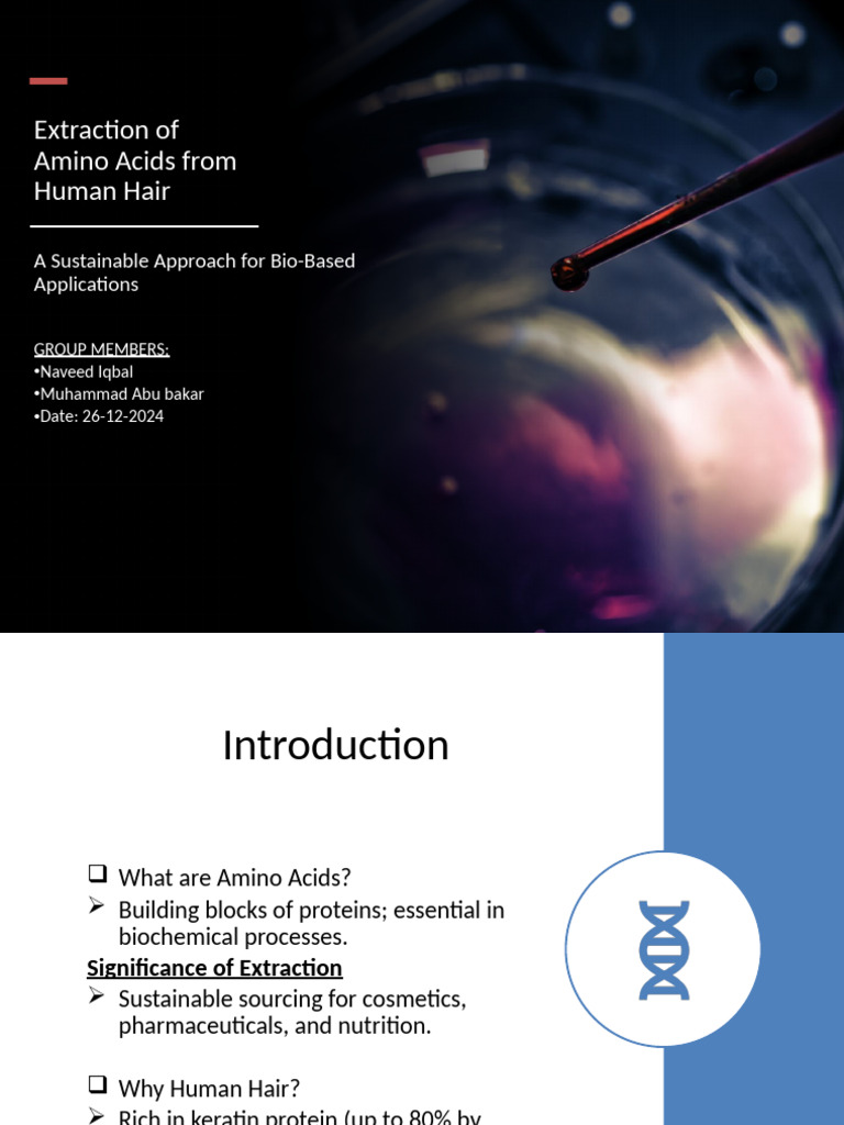 Sustainable Amino Acid Extraction | PDF | Proteins | Acid