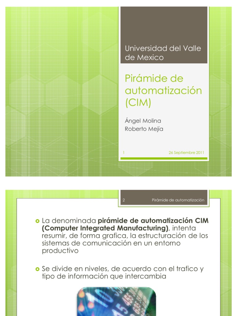 Pirámide de automatización (CIM)