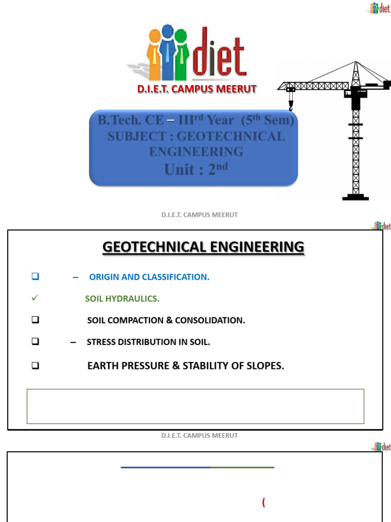 Geotech Engg. Unit 2 Part B | PDF | Soil Mechanics | Permeability (Earth Sciences)