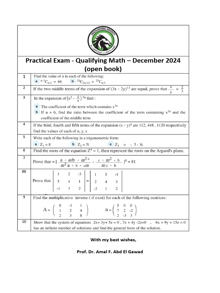 Practical Exam-QM24-اهلية | PDF