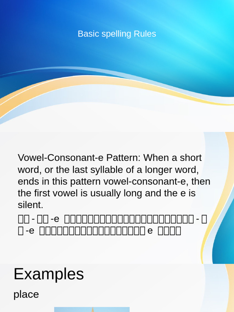 Basic English spelling Rules For Kids | PDF