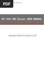 CNC Router 1325 User Manual | PDF | Numerical Control | Manufactured Goods
