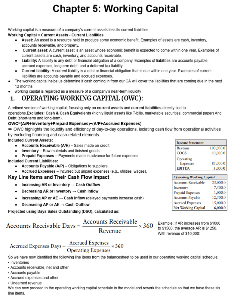 Chapter 5_ Working Capital | PDF | Working Capital | Deferral