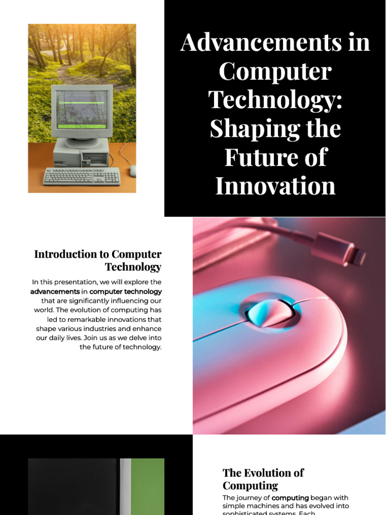 Slidesgo Advancements in Computer Technology Shaping the Future of ...
