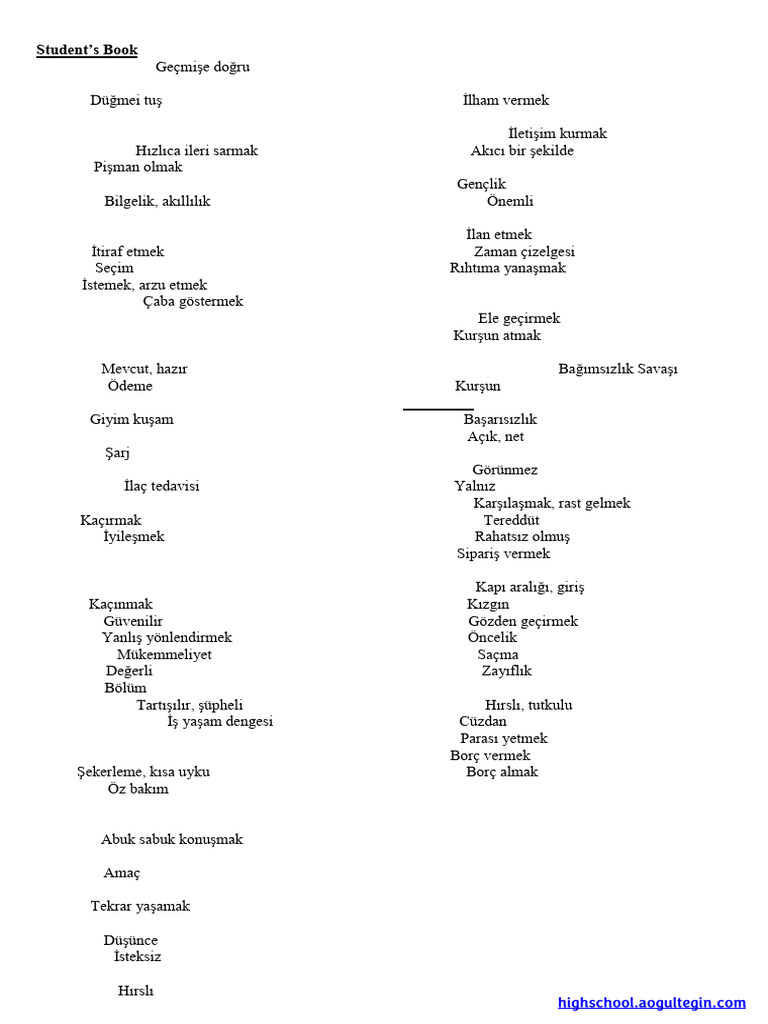 English Words 5 | PDF