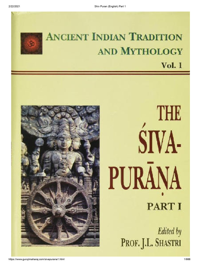 Shiv Puran Part 1 (English PDF) | PDF