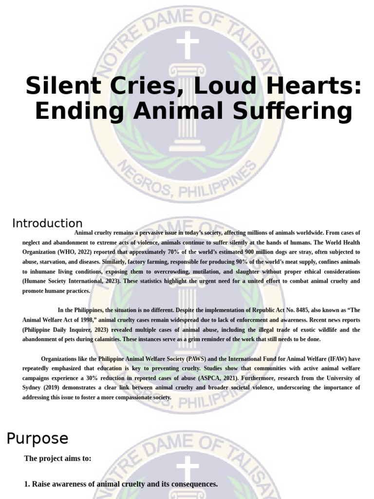 group 7 | PDF | Cruelty To Animals | Animal Welfare