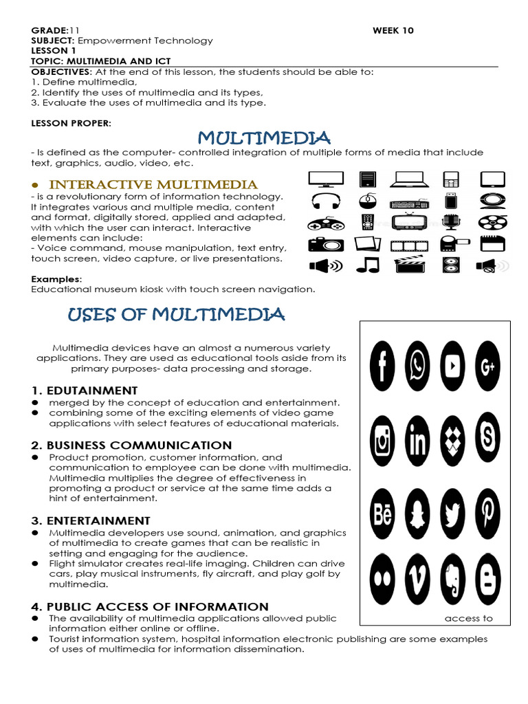 E Tech Module Week 10 16 | PDF | Multimedia | Educational Technology