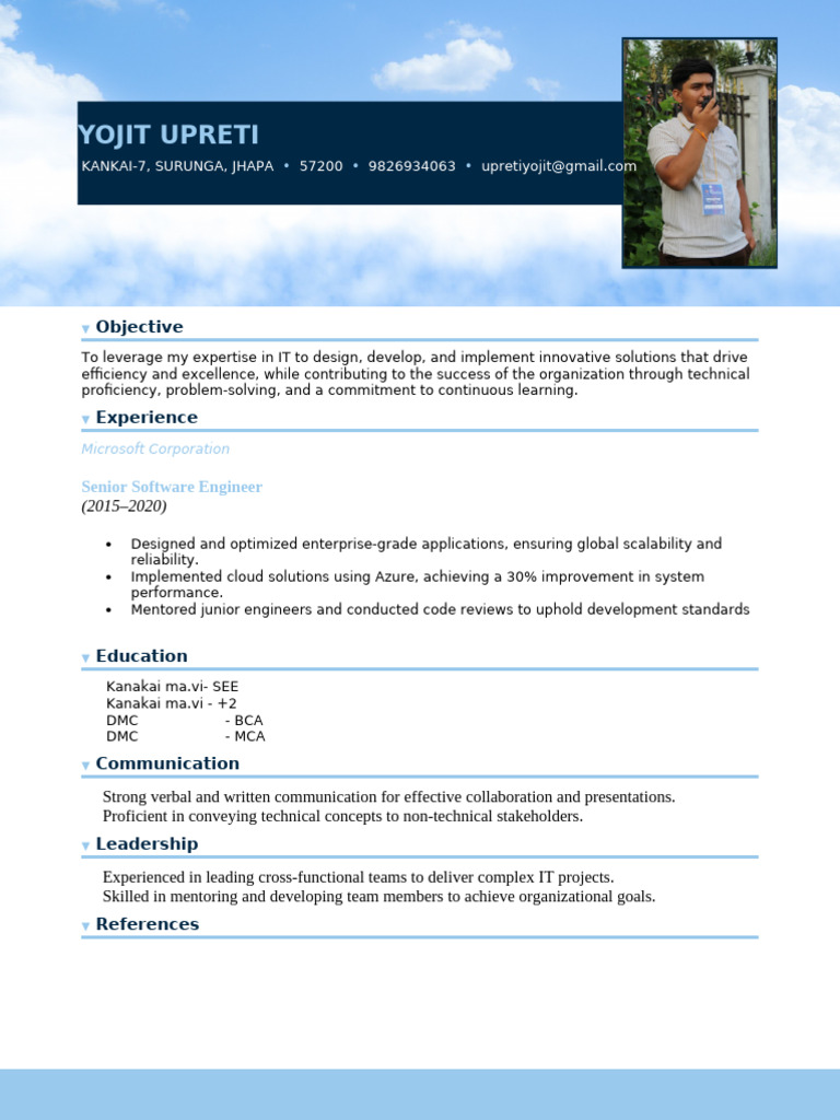 YOJIT UPRETI CV | PDF