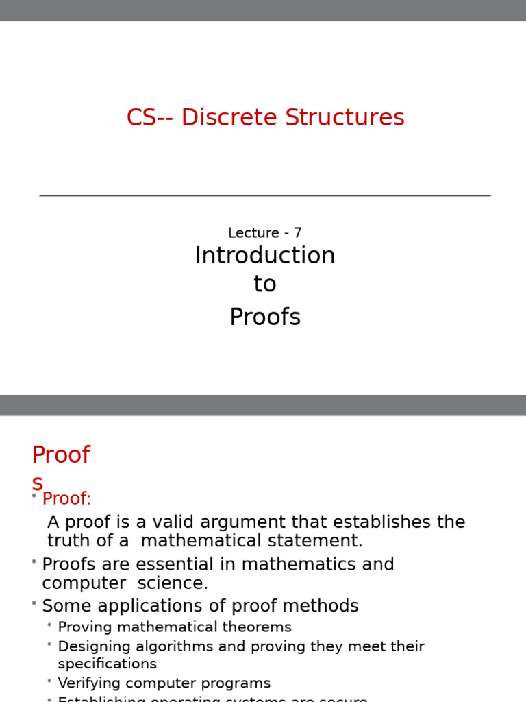 Introduction to Mathematical Proofs | PDF | Theorem | Mathematical Proof