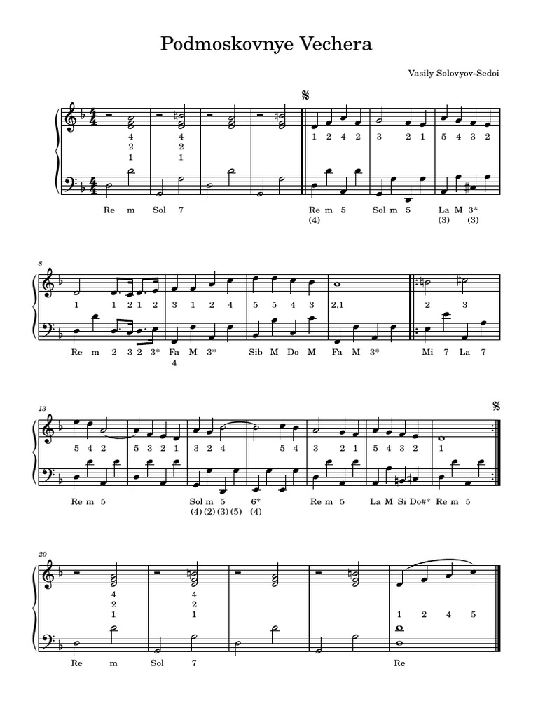 Podmoskovnye Vechera | PDF
