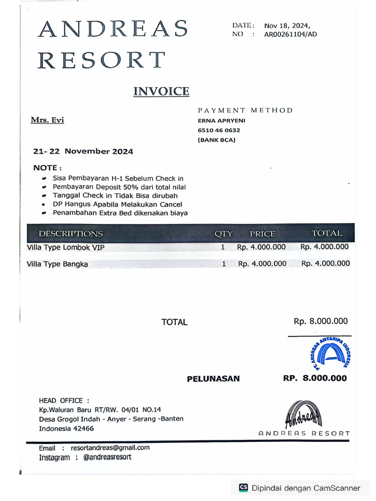 Andreas - Room | PDF
