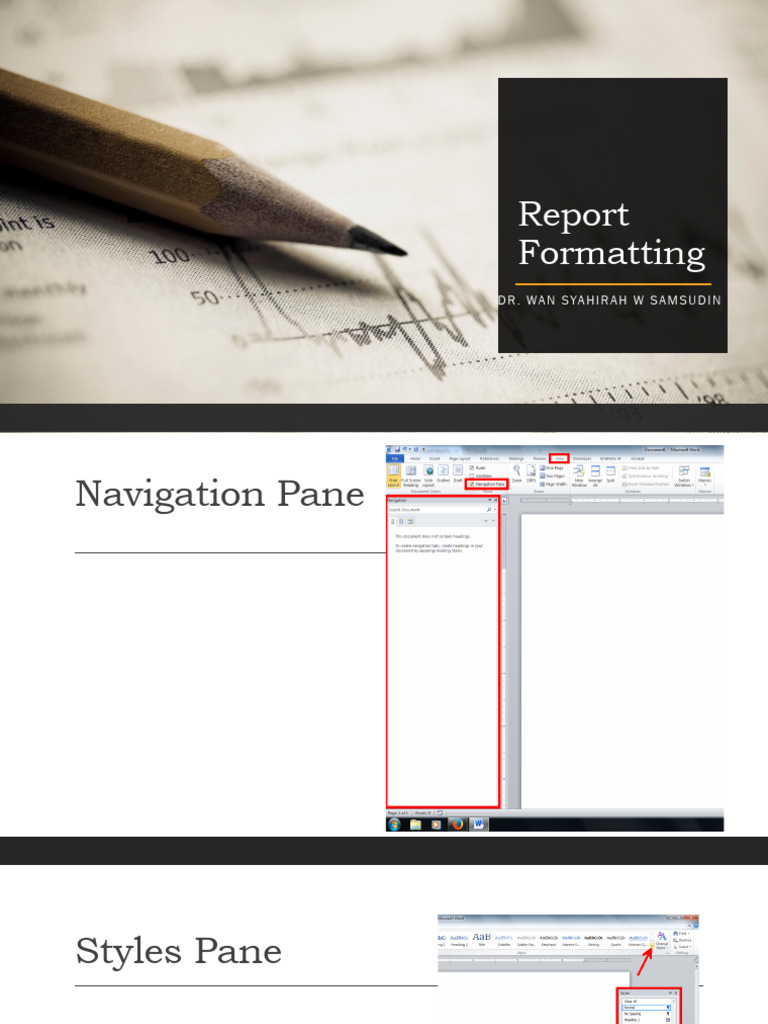 Report Writing and Formatting | PDF