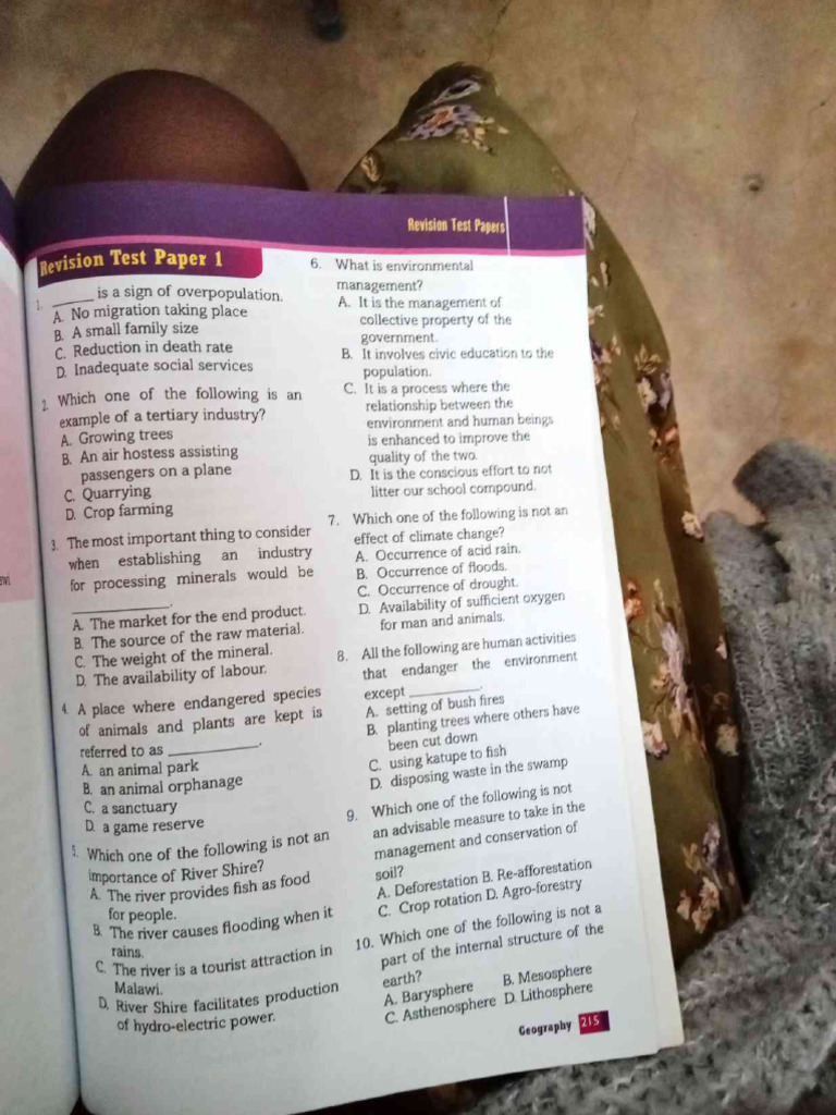Revision Test Paper | PDF