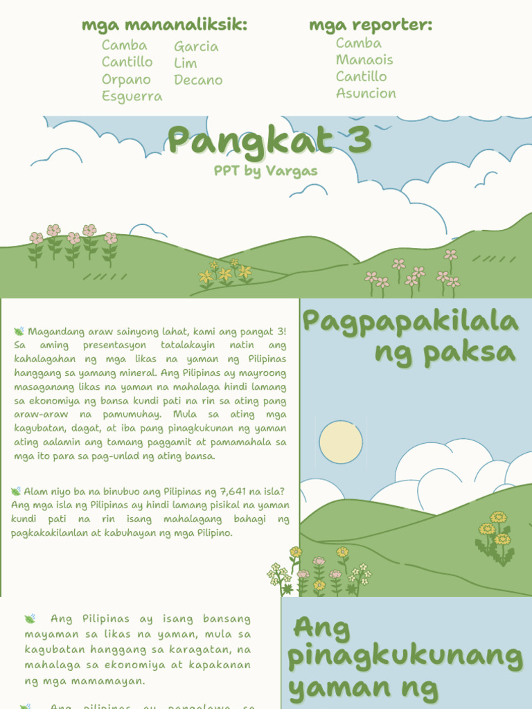 Soft Green and Blue Illustrated Sustainable Environmental Balance ...