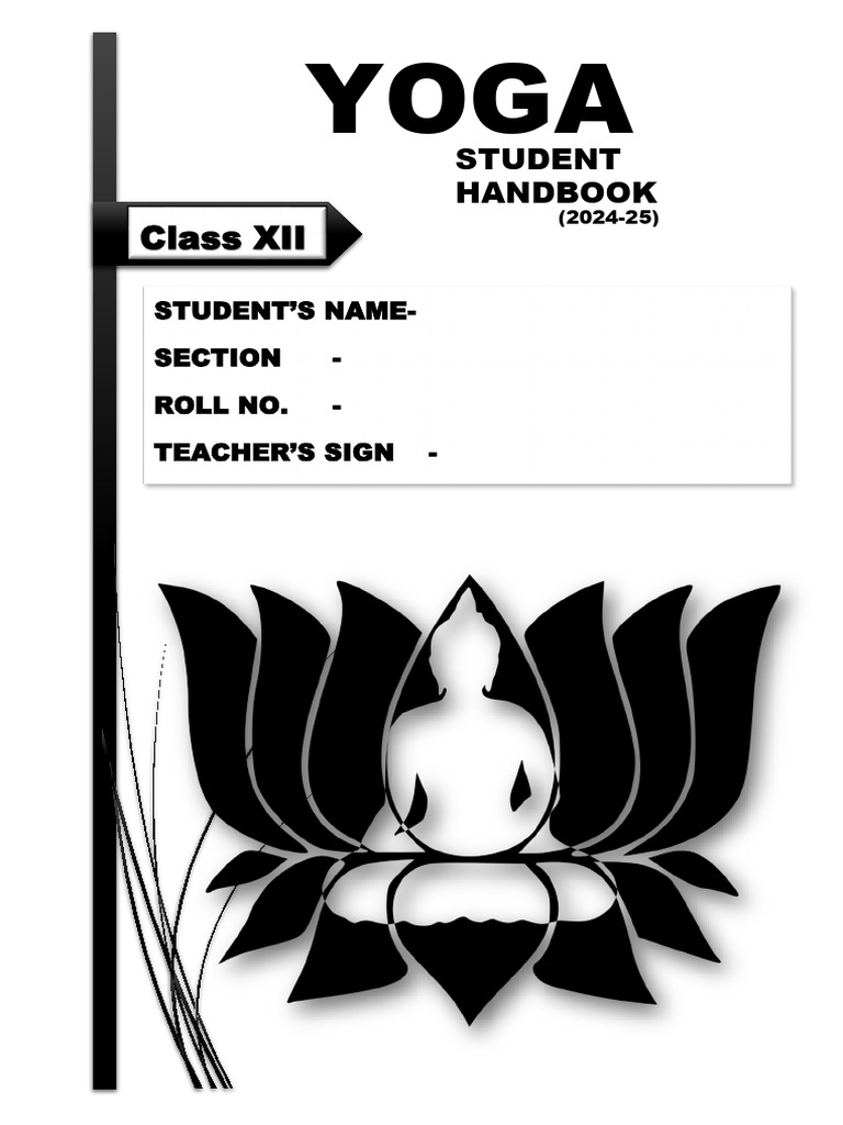Class XII Yoga Student Handbook | PDF | Asana | Yoga