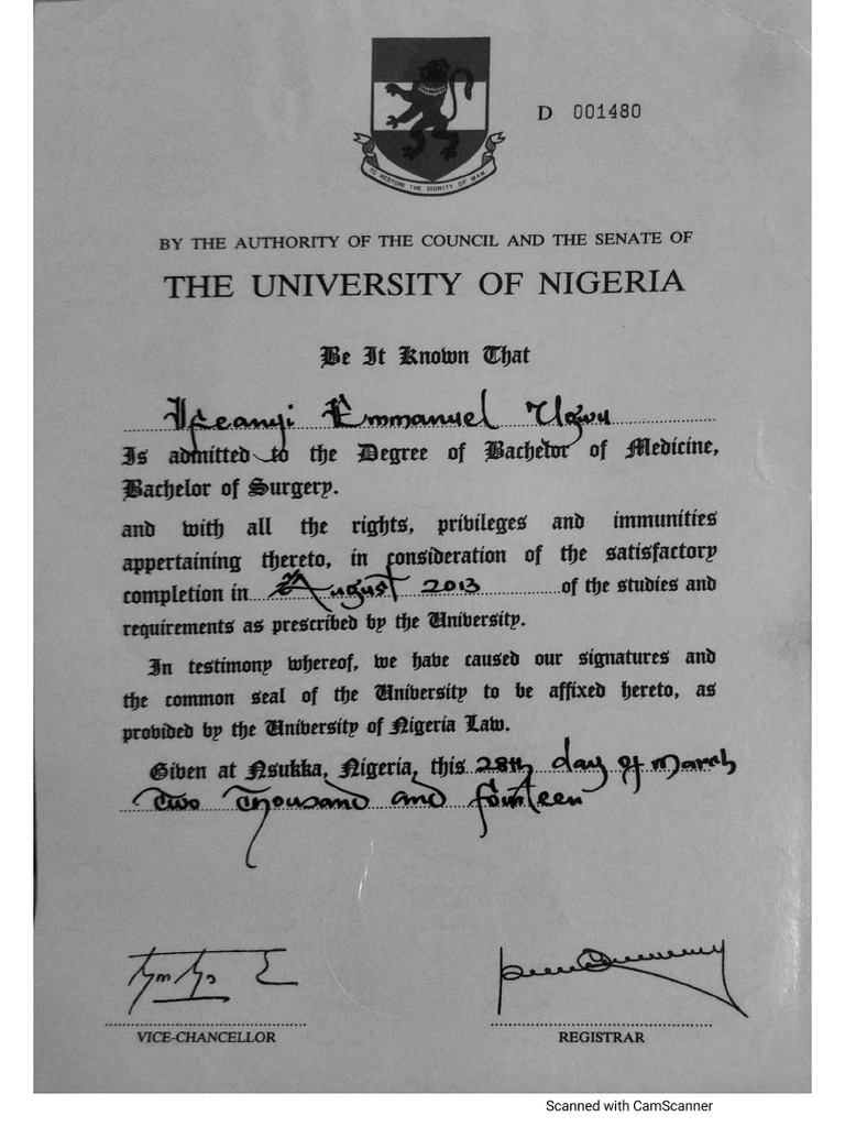 Mbbs Certificate | PDF