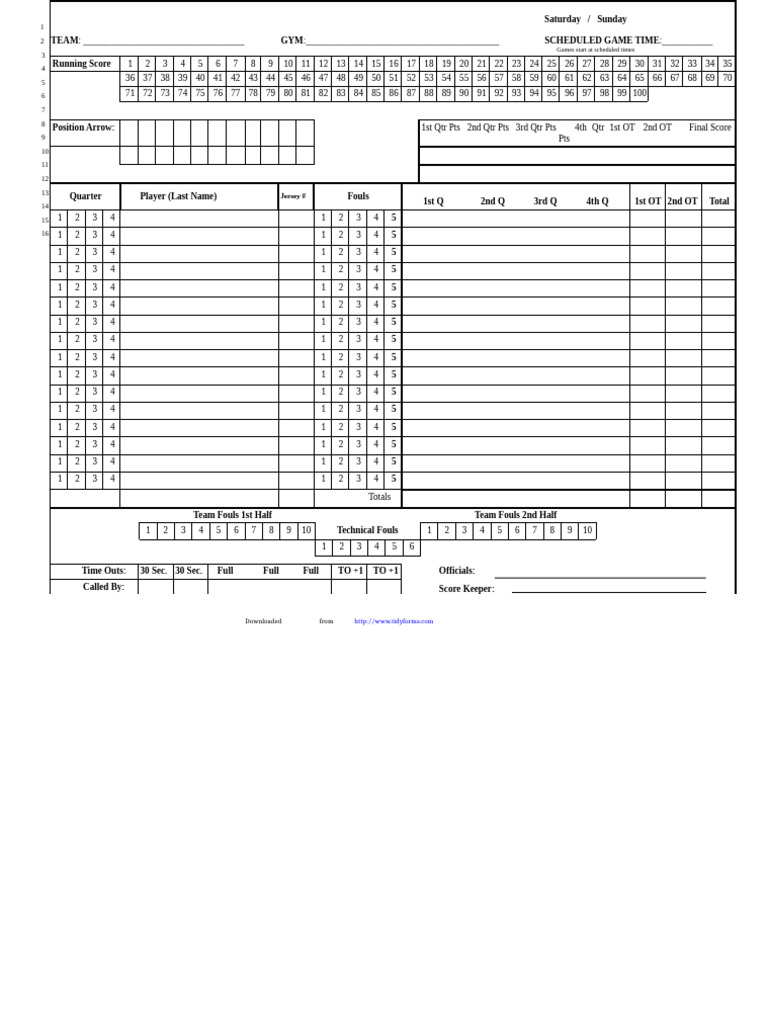 basketball-score-sheet-2 | PDF