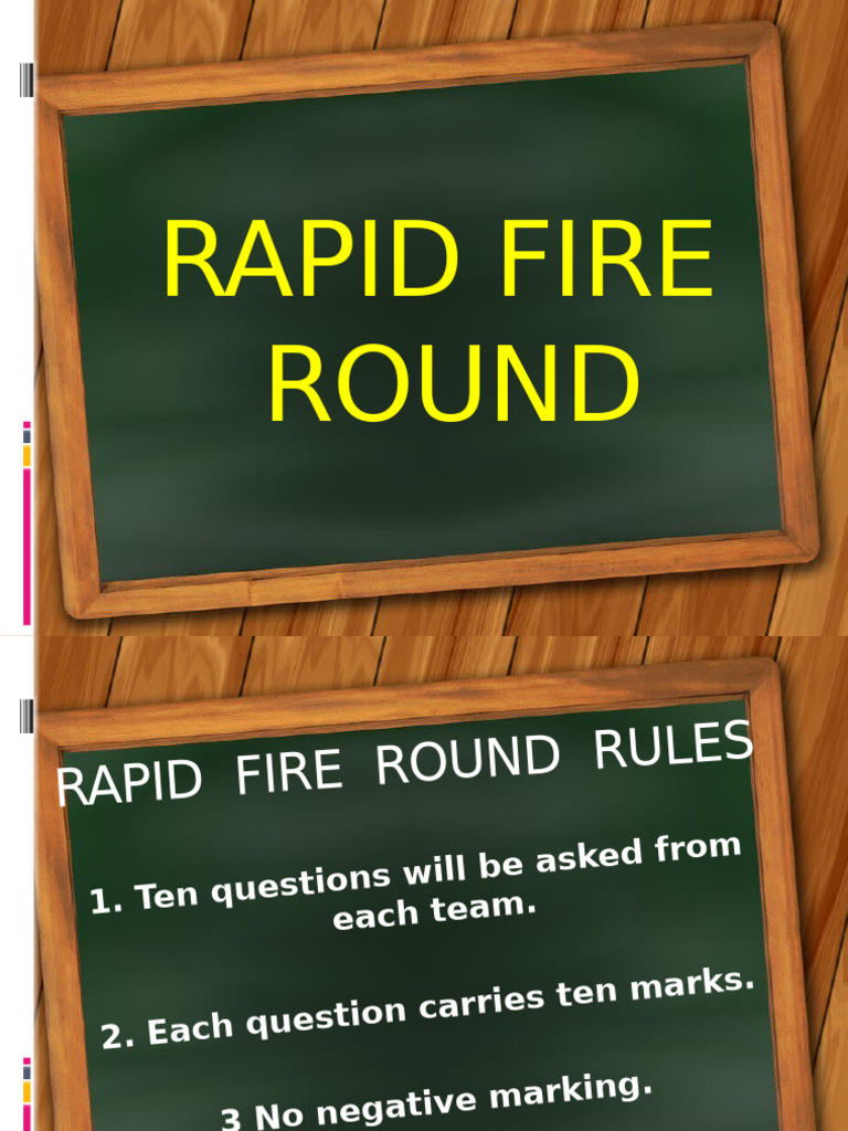 Rapid Fire Round Quiz Rules | PDF