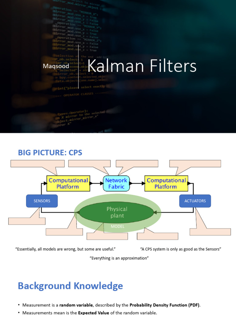 14 Kalmanfilter | PDF | Kalman Filter | Estimator